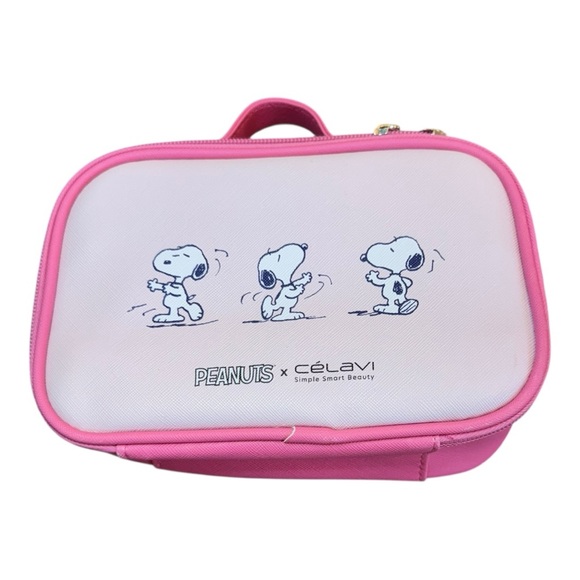 Peanuts | Bags | Peanuts X Celavi Snoopy Pink Cosmetic Makeup Bag ...